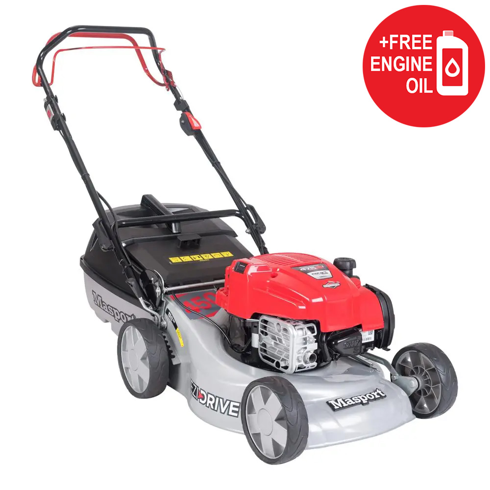Masport 450 ST SP Integrated Start Petrol Self-Propelled Four Wheeled ...